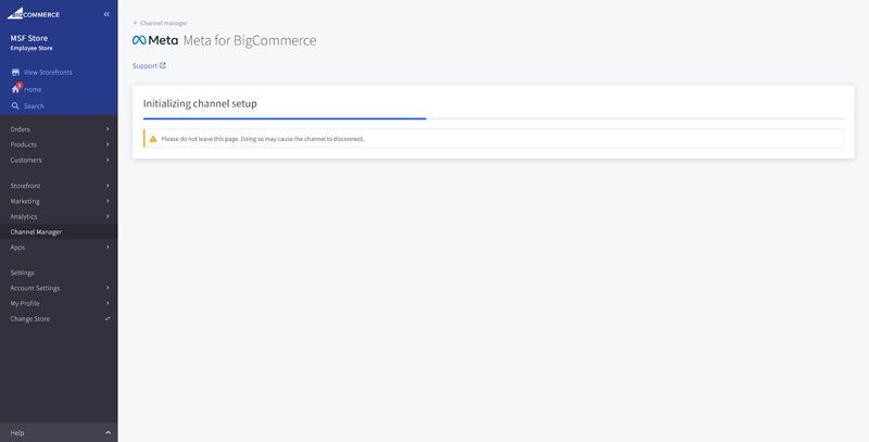 Setting Up Meta for BigCommerce